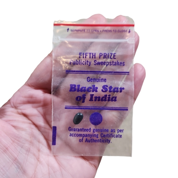 Jewelry | Vintage Fifth Prize Publicity Sweepstakes Genuine Black Star ...